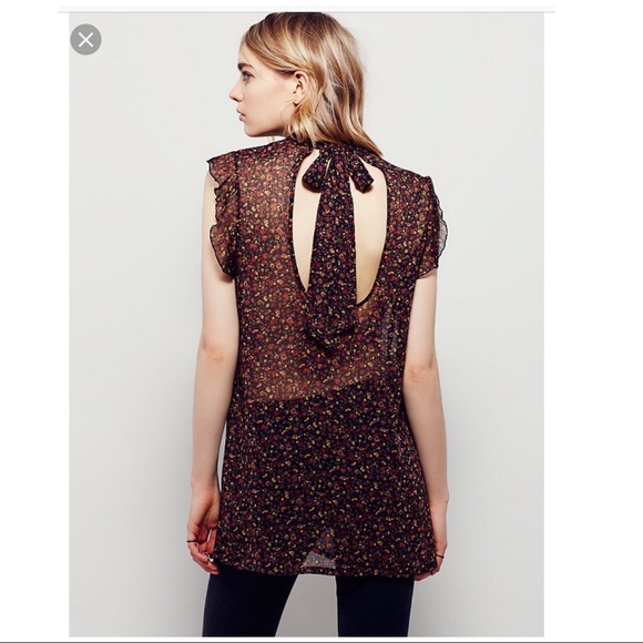 Free People | Tops | Free People All I Think About Ruffle Tunic | Poshmark